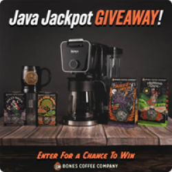 Sweepstakes | Bones Coffee Java Jackpot Sweepstakes